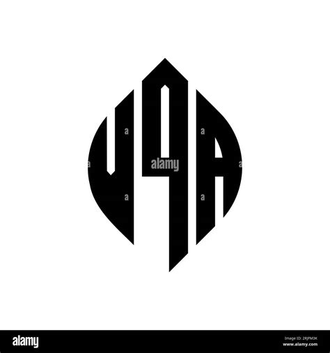 Vqa Circle Letter Logo Design With Circle And Ellipse Shape Vqa
