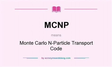 Mcnp Monte Carlo N Particle Transport Code In Undefined By