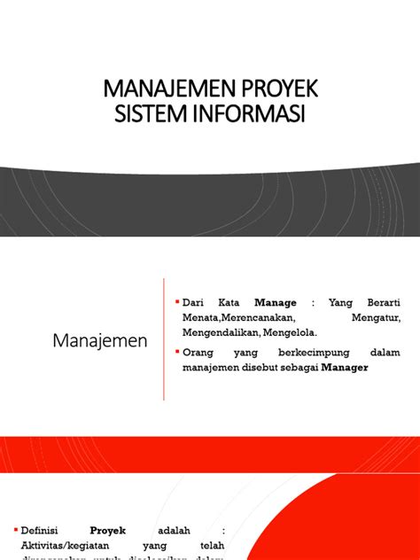 Manajemen Proyek Sistem Informasi Pdf