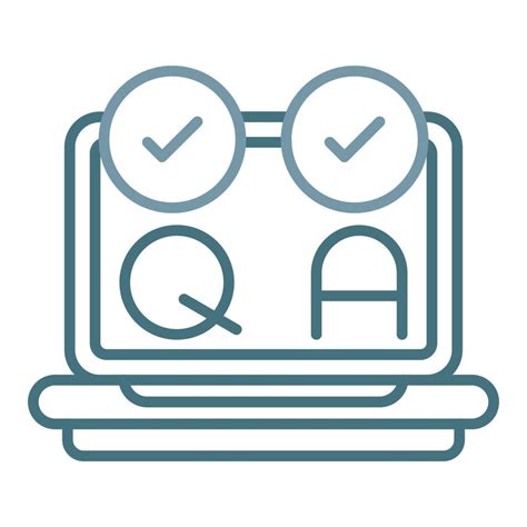 Qa Testing Line Two Color Icon 16843758 Vector Art At Vecteezy