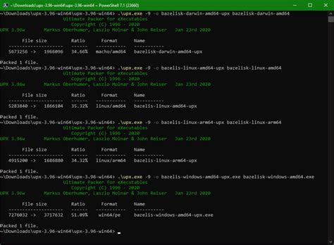 Add Upx Compression Or Similar To Release Artifacts · Issue 210