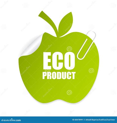 Eco product label stock vector. Illustration of button - 60478991