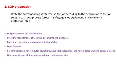 Standard Operating Procedure Sop PPTX