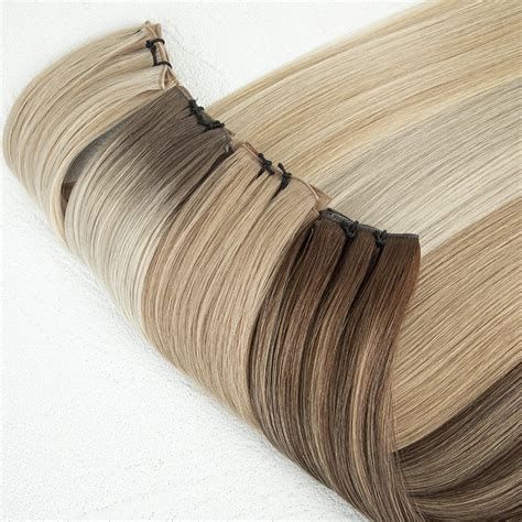 Premium Real Human Hair Extensions Weft Natural Look Versatile