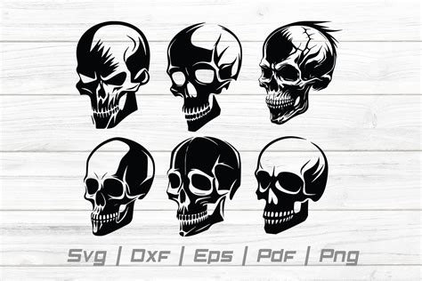 Skull Head Svg Vector Cut File Graphic By Jennadesignsstore Creative