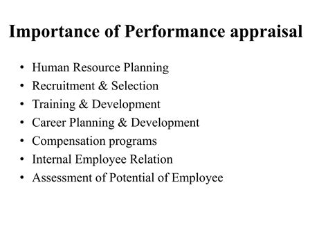 Performance Appraisal Ppt Free Download