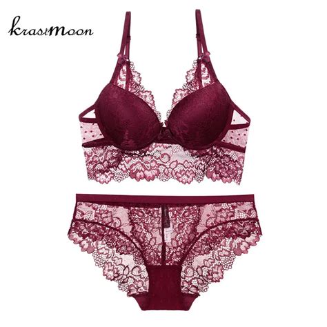 Fashion Design Sexy Bra Set Lace Panties Bralette Women Push Up