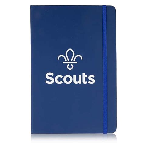 Fleur De Lis Scouts A5 Hard Cover Notebook