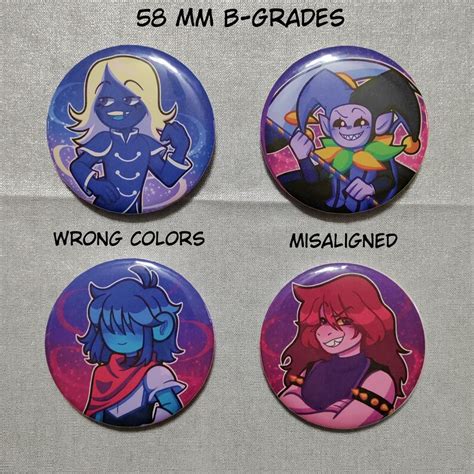 Deltarune Buttons Etsy