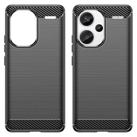 TectTech Coque TPU Brushed Xiaomi Redmi Note 13 Pro Plus Black