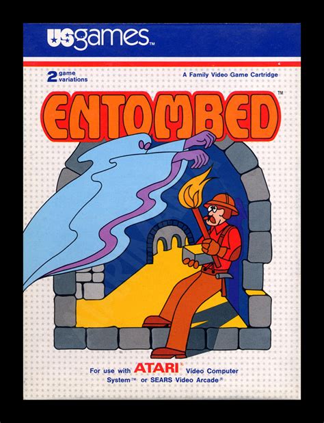 Entombed Atari 2600 Game Packaging Fonts In Use