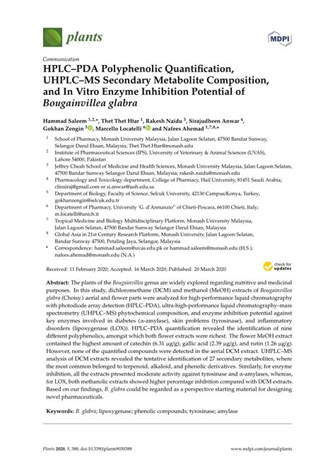 pdf hplc pda polyphenolic quantification uhplc ms secondary