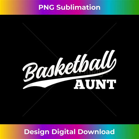 Basketball Aunt Retro 1970s Cursive Font Dark Tank To Soph Inspire Uplift