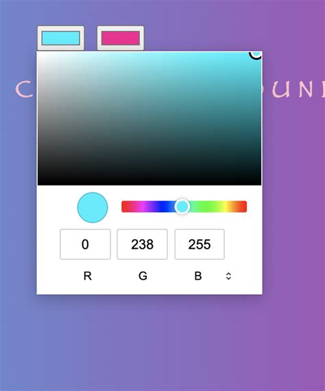 Javascript Why Does My Color Picker Look So Different From The One In The Video Stack Overflow