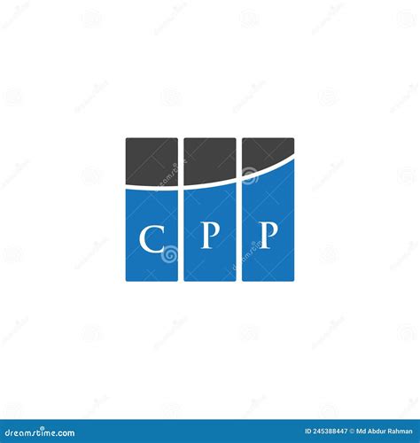 Cpp Letter Logo Design On Black Background Cpp Creative Initials