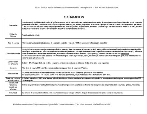 Sarampion Pdf Vacunas Sarampión