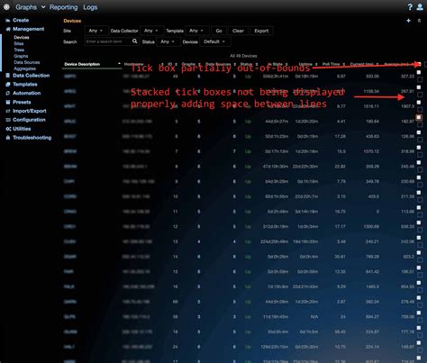 Cacti Html Formatting Issue In Sunrise Theme Issue