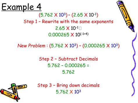 ppt adding and subtracting numbers in scientific notation powerpoint