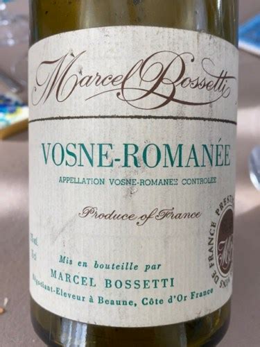 Marcel Bossetti Vosne Romanée Vivino US