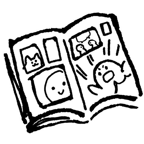 開いたコミック【2024】 キュートなスケッチ スケッチブック かわいいイラスト
