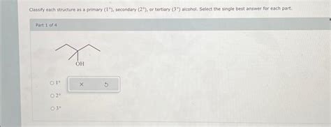 Solved Classify Each Structure As A Primary 1 Secondary Chegg Com