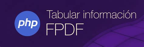 Tablas En Fpdf