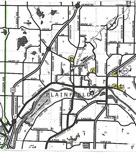 Plainfield Tp Map Cemetery Locations