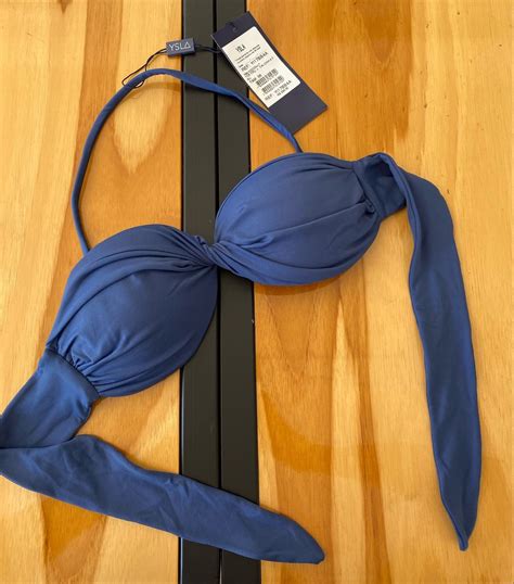 Biquíni Tomara Que Caia Alça de Pescoço Removível Ysla Moda Praia Feminina Ysla Nunca