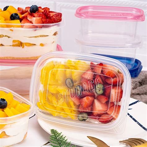 12 개 일회용 도시락 투명 야외 활동 여행 케이크 디저트 식품 용기 플라스틱 도시락 보관 스낵 상자 Aliexpress