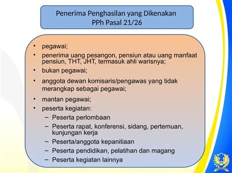 Ppt Pph Pasal 21 Pajak Penghasilan Pasal 21 Pptx