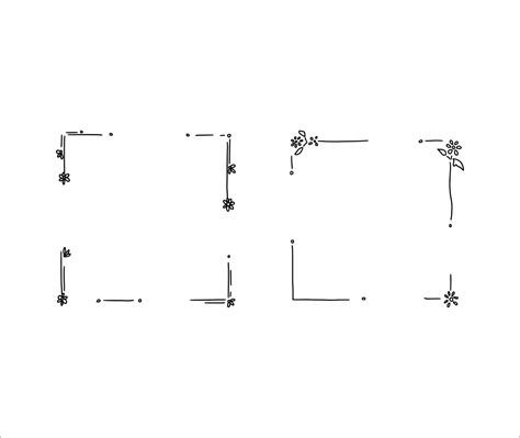 Two Cute Frame Border Vector On A White Background 12489825 Vector Art