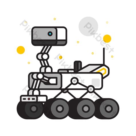 Cute Mars Rover Character Vector Illustration Png Images Psd Free Download Pikbest