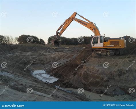 Liebherr Excavator At A Construction Site Editorial Stock Image Image