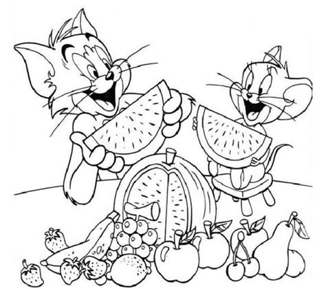 Tom Jerry رسومات للتلوين 🐭 Pepelt