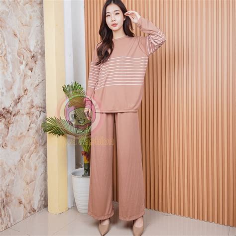 Jual Acp Naj Setelan Wanita One Set Jayca Blaster Rib Knit Premium Ongkir Shopee Indonesia