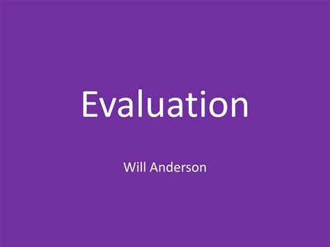 Evaluation Pptx