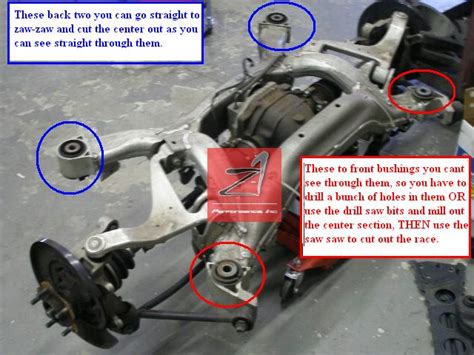 Diy Solid Subframe Bushing Install Sikky Manf Bushings My350z