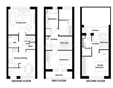 Icon Floor Plan Example Floor Plan House Plan Icon Stock Illustration