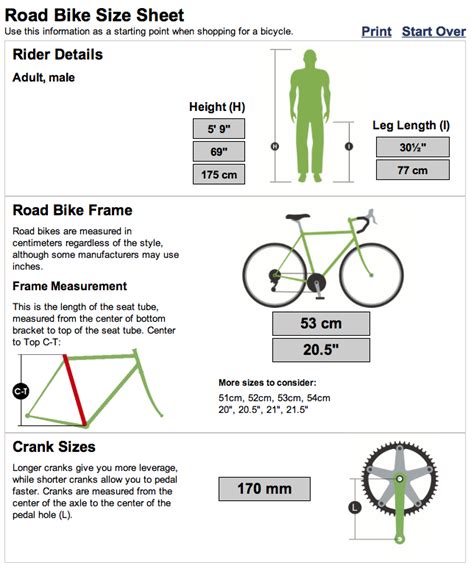 Road Bike Size Sheet Fitness Pinterest Bikes Road Bike And Roads