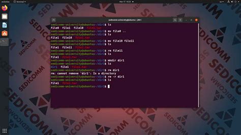 Dasar Dasar Linux Untuk Jaringan Dan Sistem Yang Dapat Diprogram Mengganti Nama Dan Menghapus