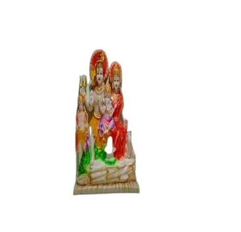 Painted Hindu Multicolor Shiv Parivar Statue For Worship At Rs 1550 In