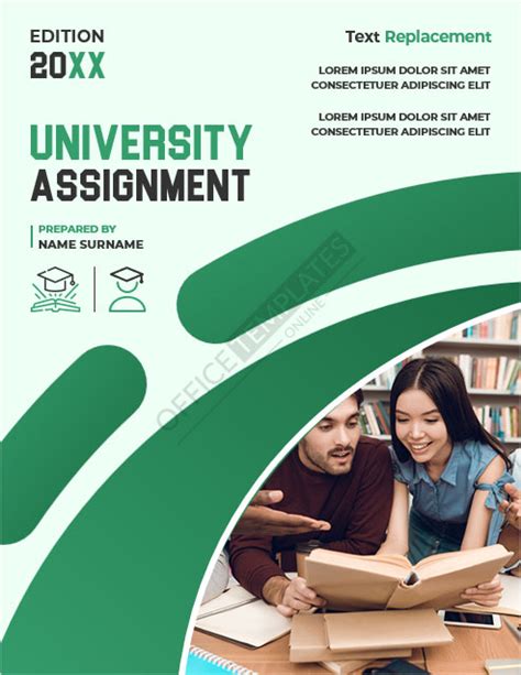 40 Free Assignment Cover Page Templates For Ms Word