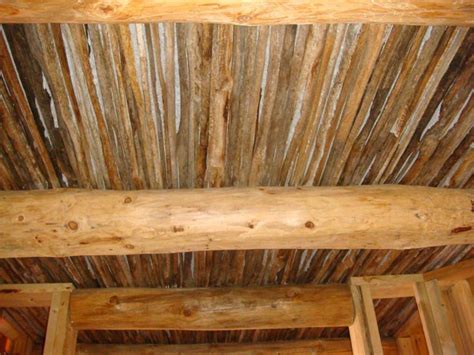 Latilla Ceilings Natural Building Blog Log Ceiling Chinking