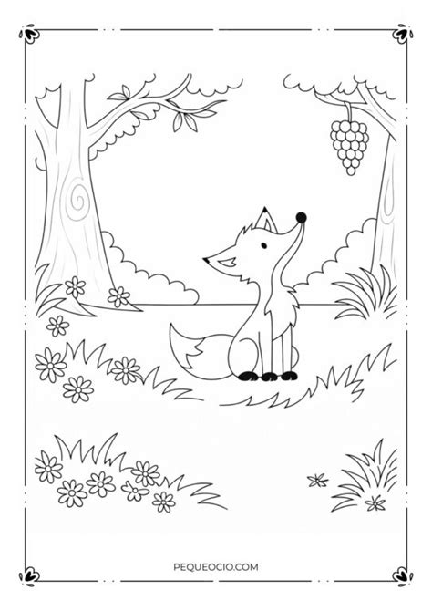 Fábula La Zorra Y Las Uvas Pequeocio