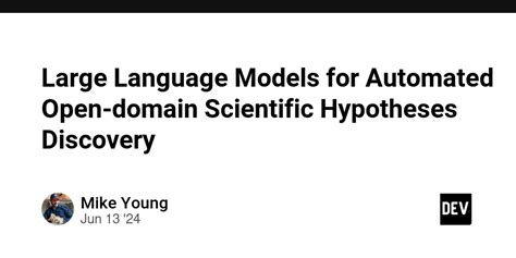 Large Language Models For Automated Open Domain Scientific Hypotheses