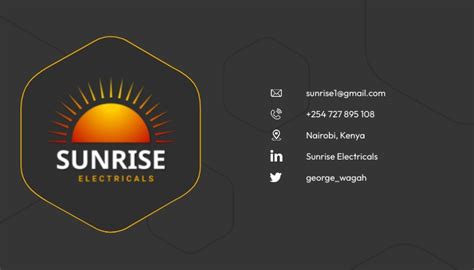 Copy Of Sunrise Business Card 1 Postermywall