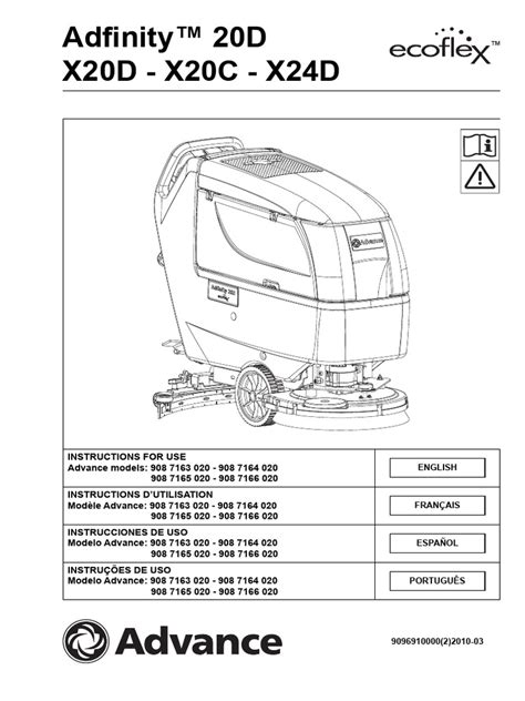 Advance Adfinity 20d Ecoflex Operator Manual Download Free Pdf