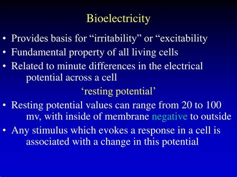 PPT Bioelectricity PowerPoint Presentation Free Download ID 5738537