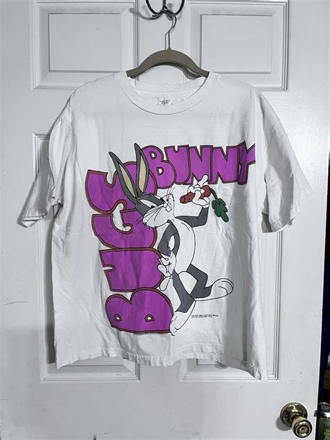 Vintage Looney Tunes Bugs Bunny 1995 Warner Bros T Sh Gem