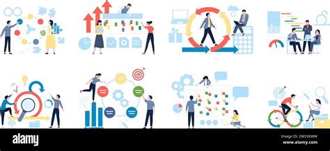 Agile Project Management Process Product Develop And Deadline Scrum